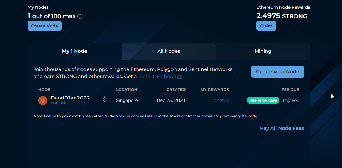 $STRONG nodes – earn passive income with the STRONG cryptocurrency ...
